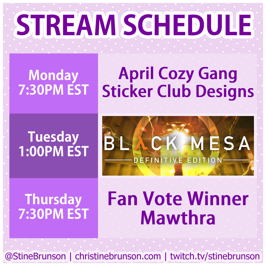 Streaming Schedule for Week of Apr 10 2023
